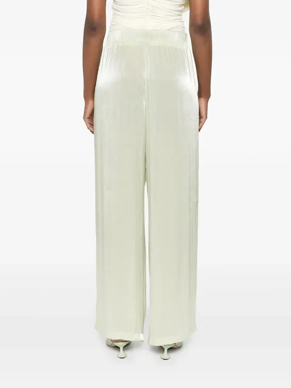 Simkhai Georgette Straight-leg Trousers - Light Green
