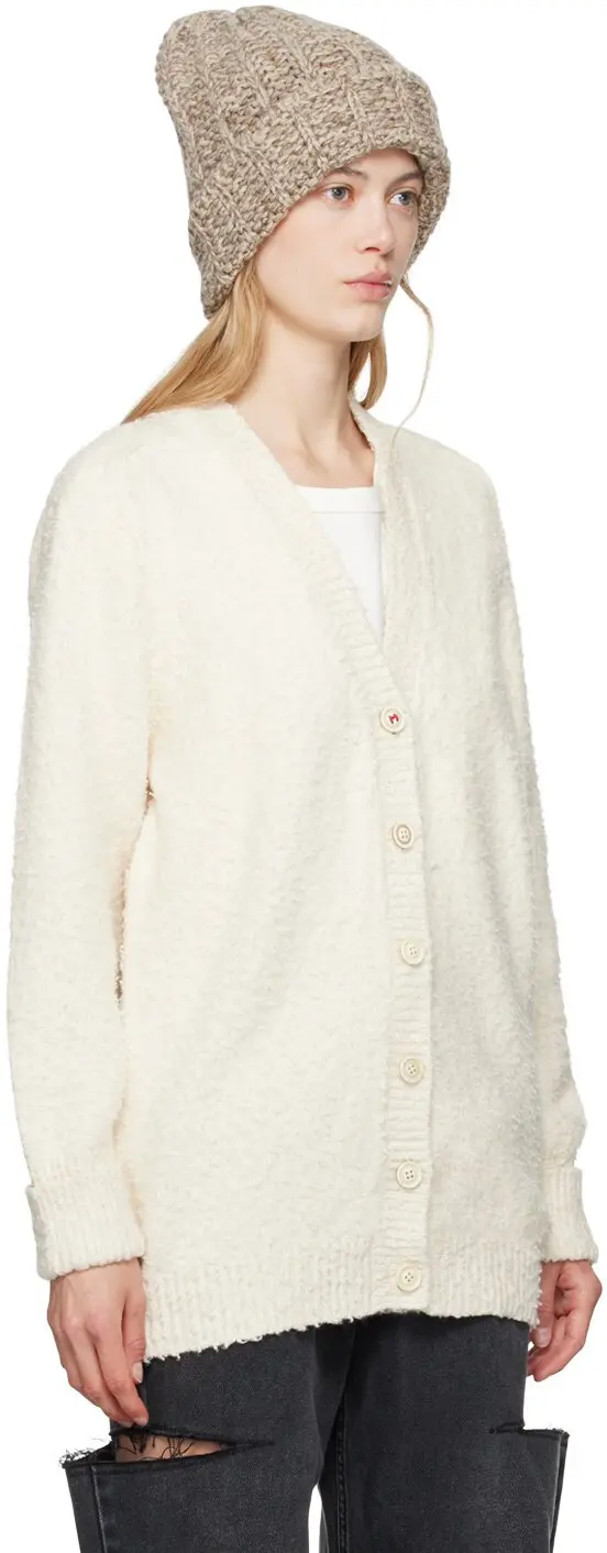 MAISON MARGIELA Oversized Knitted Cardigan With V-neck