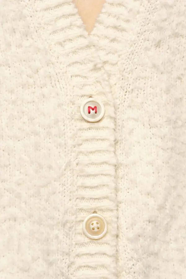 MAISON MARGIELA Oversized Knitted Cardigan With V-neck