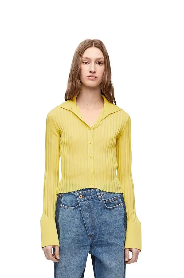 Loewe Ribbed Viscose Cardigan