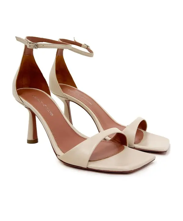 GIULIANO GALIANO Lina Ankle Strap Sandals - Light Brown