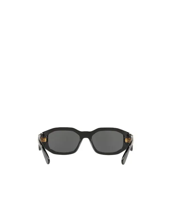 Versace Medusa Biggie Oval Sunglasses - Black