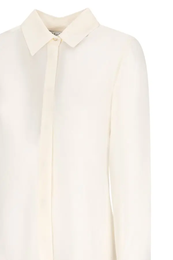 Max Mara Long-sleeved Shirt With Classic Collar