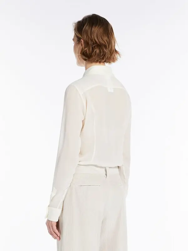 Max Mara Long-sleeved Shirt With Classic Collar