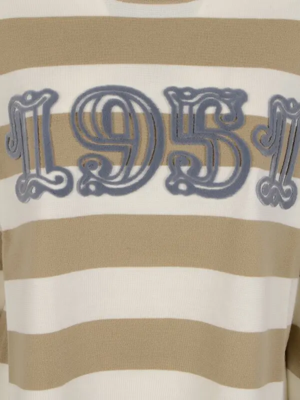 Max Mara Viterbo Striped Crewneck Jumper - Sand