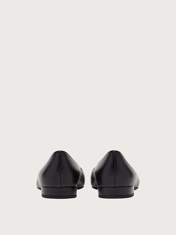 FERRAGAMO Embellished Logo Ballet Flats