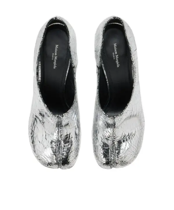 MAISON MARGIELA Tabi Broken Mirror Pumps - Silver
