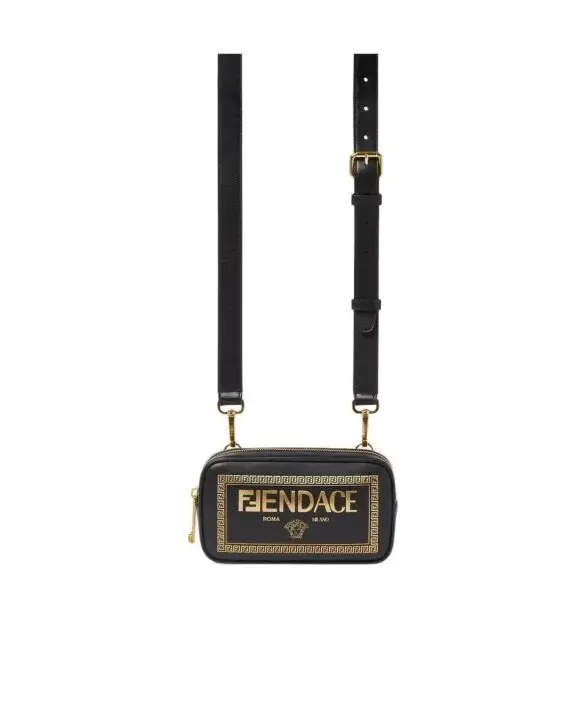 Versace Zipper Shoulder Bag