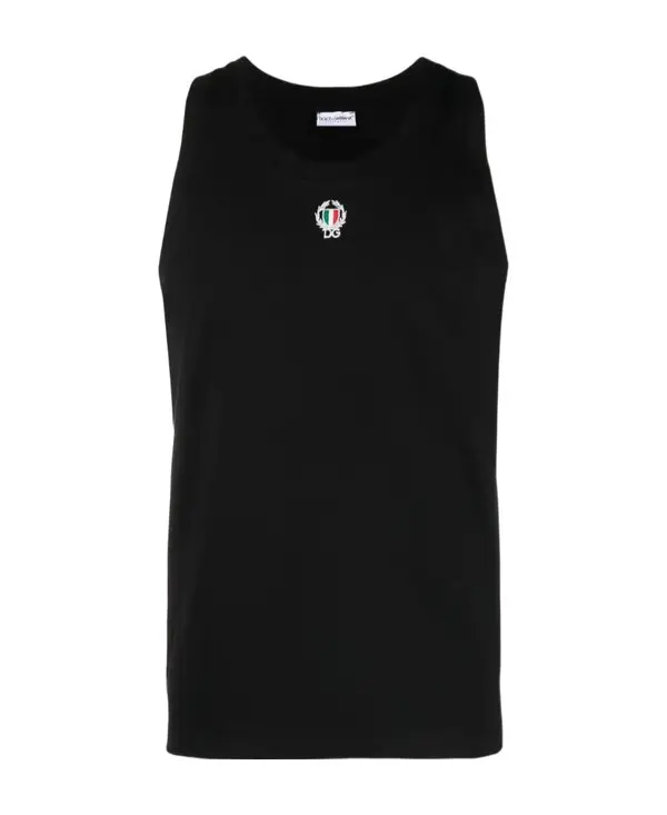 Dolce & Gabbana Logo Patch Tank Top