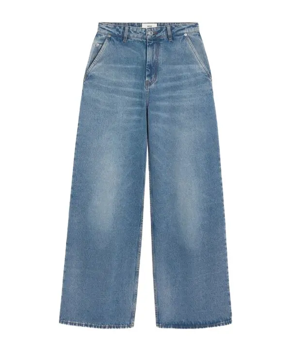 AMI Paris Cotton Super Wide-leg Jeans