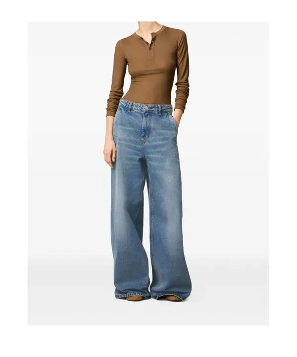 AMI Paris Cotton Super Wide-leg Jeans