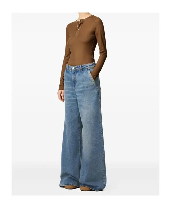 AMI Paris Cotton Super Wide-leg Jeans