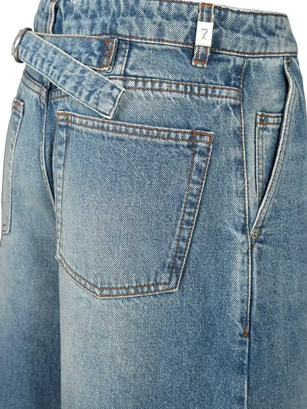 AMI Paris Cotton Super Wide-leg Jeans
