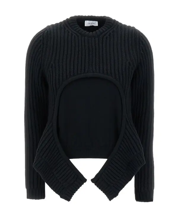 Off-White Cut-out Crewneck Jumper