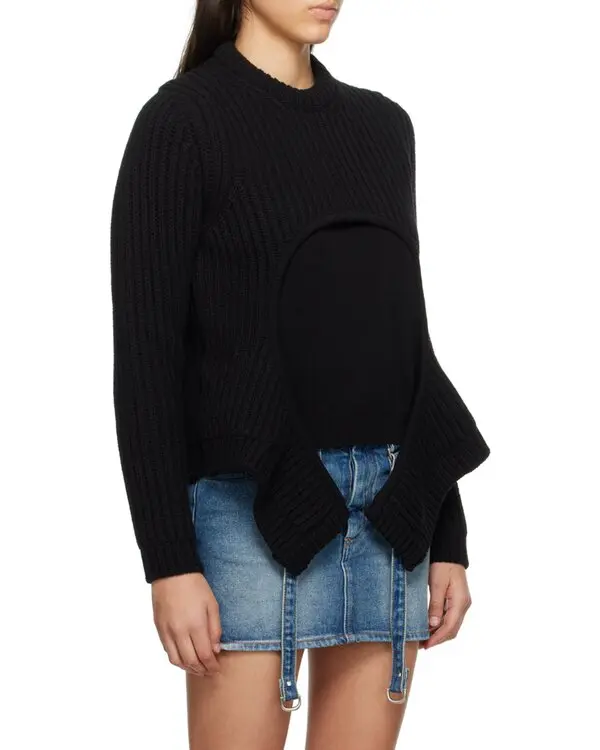 Off-White Cut-out Crewneck Jumper