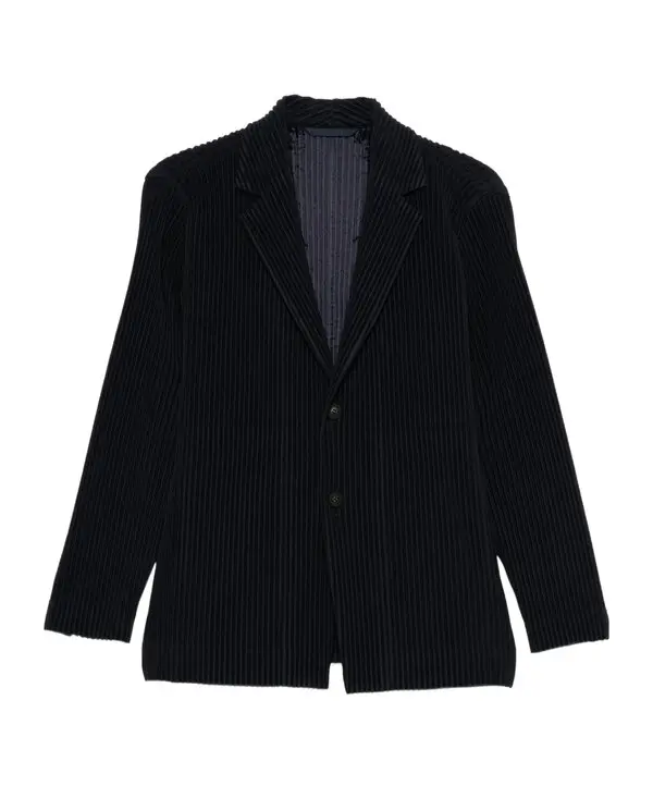 Issey Miyake Homme Plissé Single-breasted Pleated Blazer