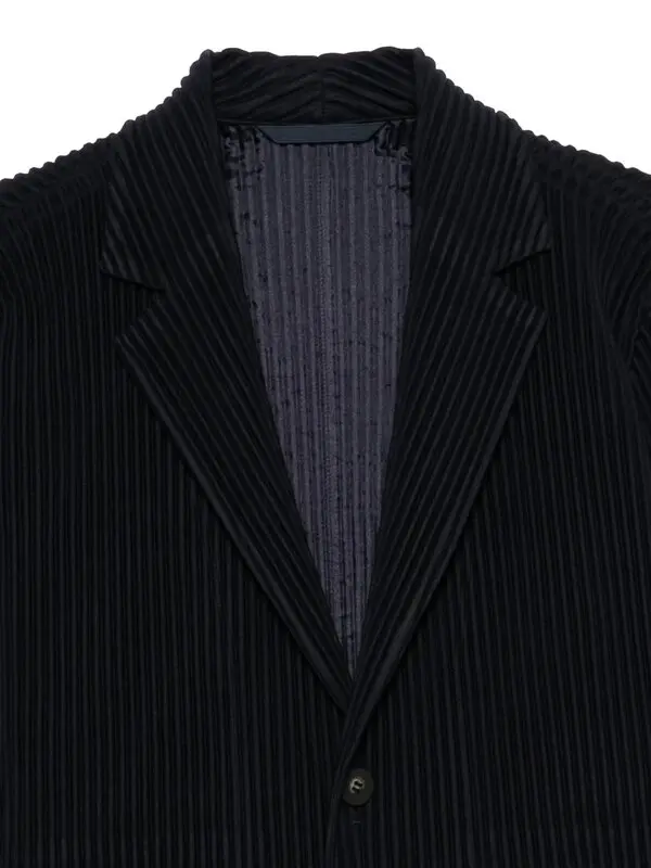 Issey Miyake Homme Plissé Single-breasted Pleated Blazer
