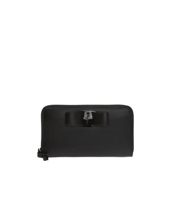 FERRAGAMO Vara Long Purse - Black