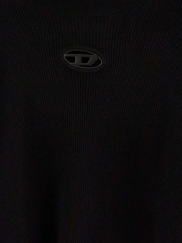 DIESEL® K-zackary Mock-neck Jumper With Oval D Detail