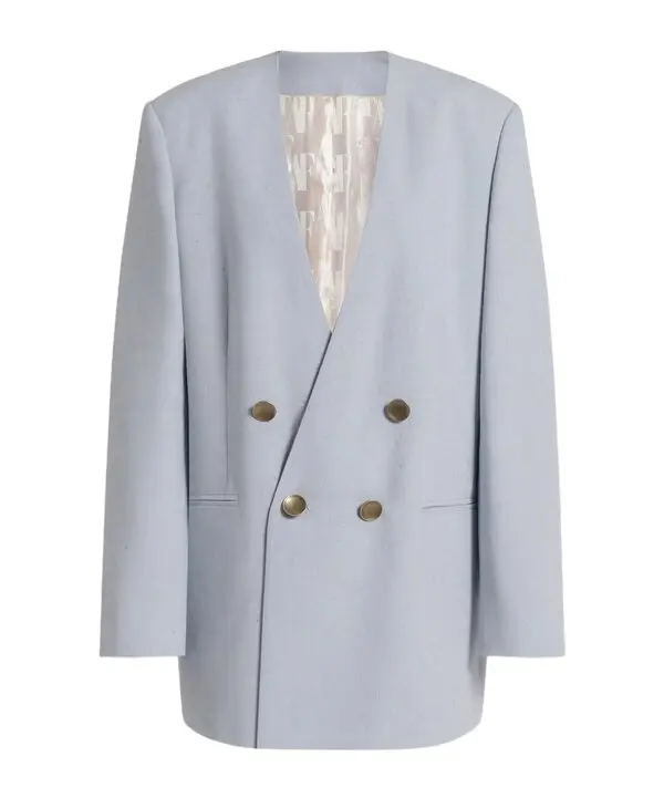 Alberta Ferretti Double-breasted Blazer - Gray