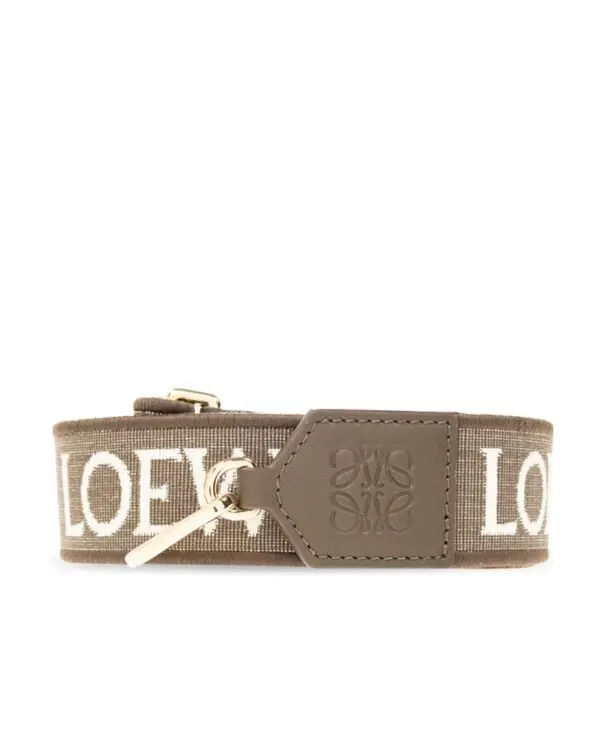 Loewe Anagram Jacquard And Calfskin Strap