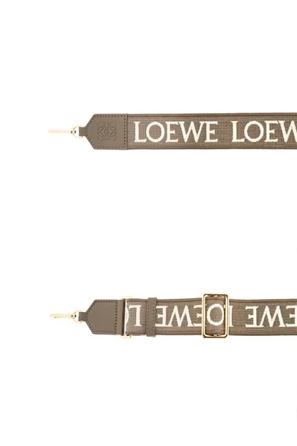 Loewe Anagram Jacquard And Calfskin Strap