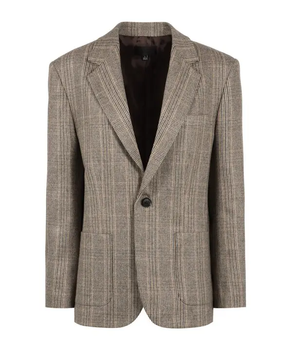 NILI LOTAN Diane Plaid Blazer - Gray