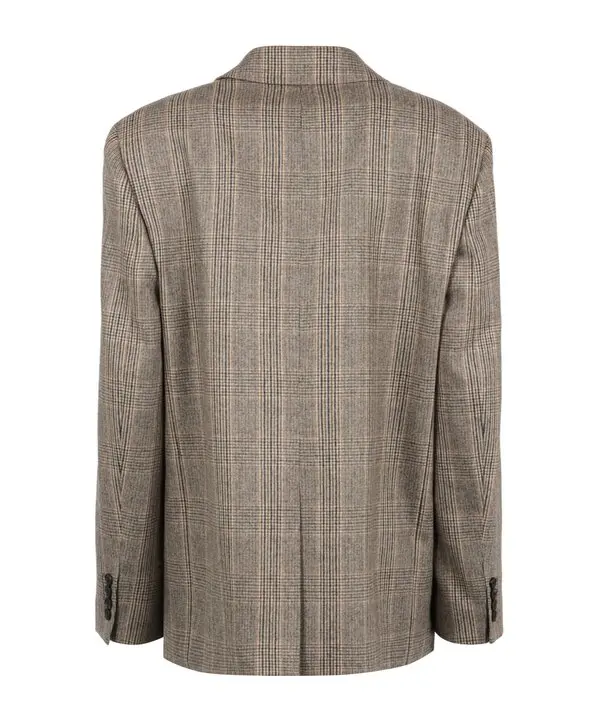 NILI LOTAN Diane Plaid Blazer - Gray