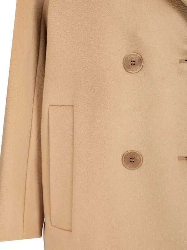 Max Mara Double-breasted Coat - Nude