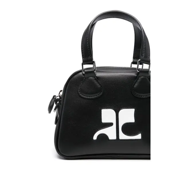 COURREGES Re-issue Logo Debossed Crossbody Bag
