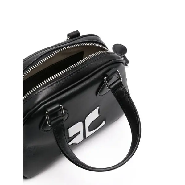COURREGES Re-issue Logo Debossed Crossbody Bag