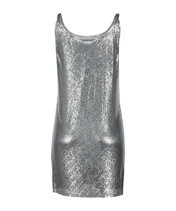 Rabanne Mesh Metallic Tank Top