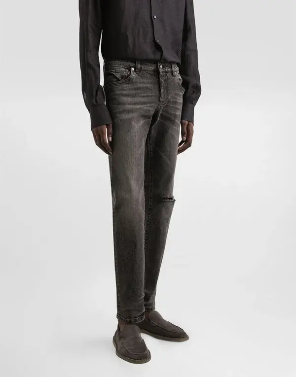 Dolce & Gabbana Ripped Detail Jeans