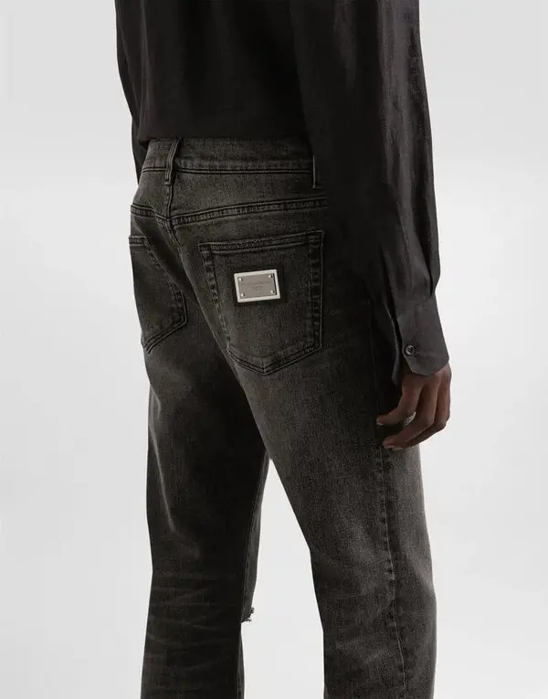 Dolce & Gabbana Ripped Detail Jeans