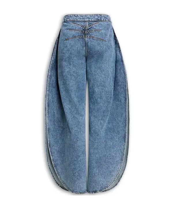 Alaïa Petal Denim Jeans - Blue