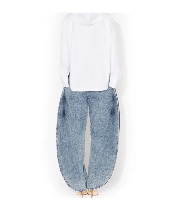 Alaïa Petal Denim Jeans - Blue