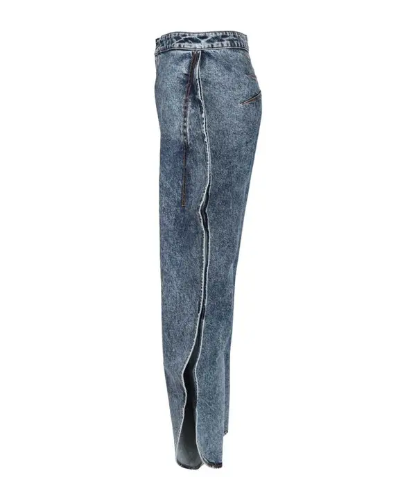 Alaïa Petal Denim Jeans - Blue