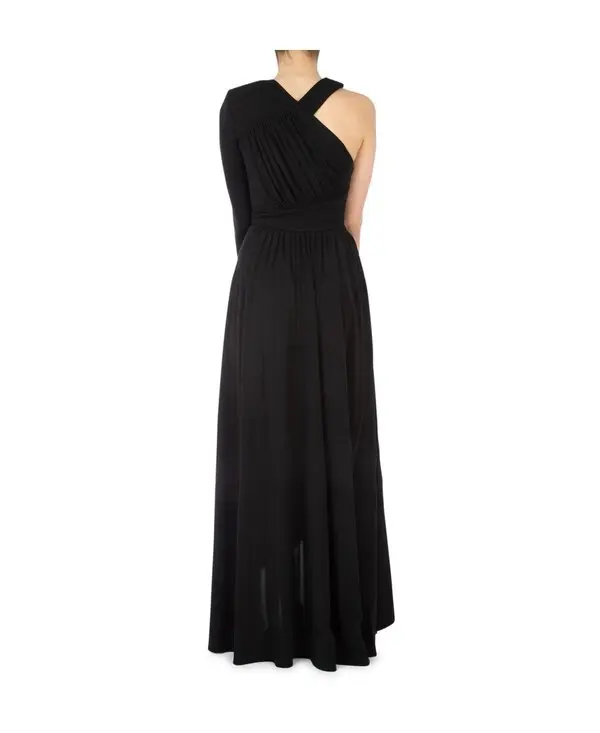 Givenchy Asymmetrical Maxi Gown With V-neck