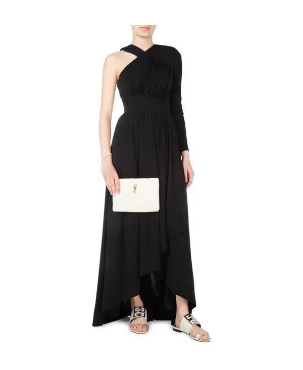 Givenchy Asymmetrical Maxi Gown With V-neck