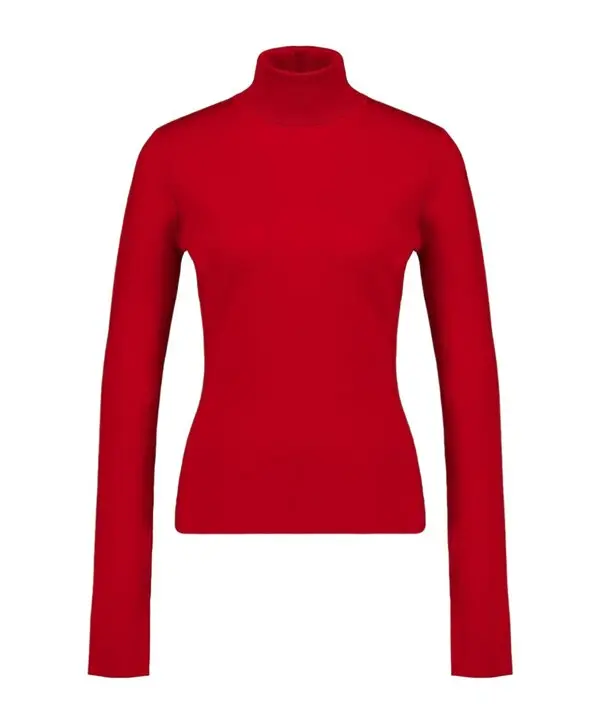 Gabriela Hearst May Sweater With High Neck And Long Sleeves - Red