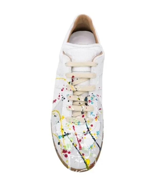 MAISON MARGIELA Paint Replica Sneakers - White