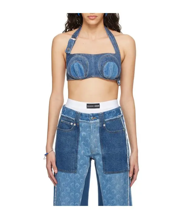 MARINE SERRE Regenerated Bra Underwear