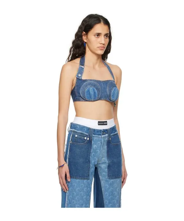 MARINE SERRE Regenerated Bra Underwear
