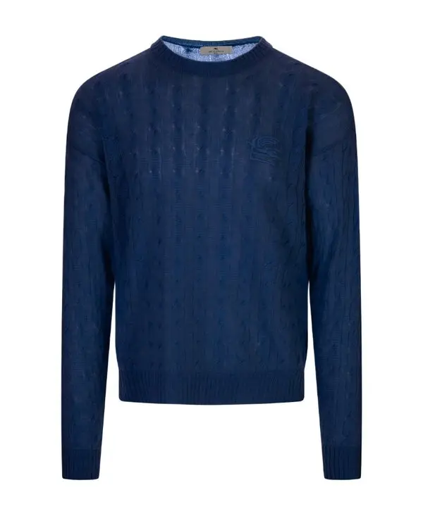 Etro Logo Embroidered Crewneck Jumper