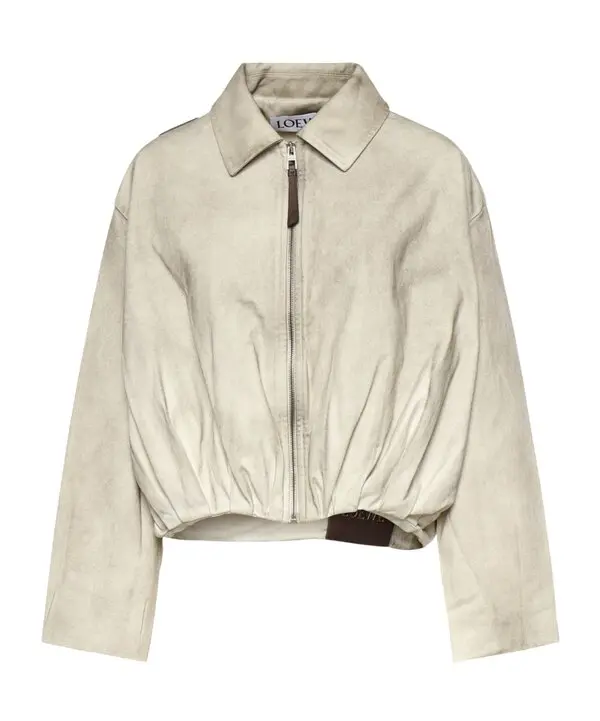 Loewe Draped Jacket - Light Gray