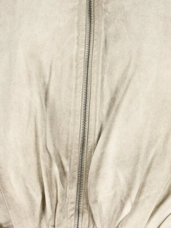 Loewe Draped Denim Jacket - Light Gray