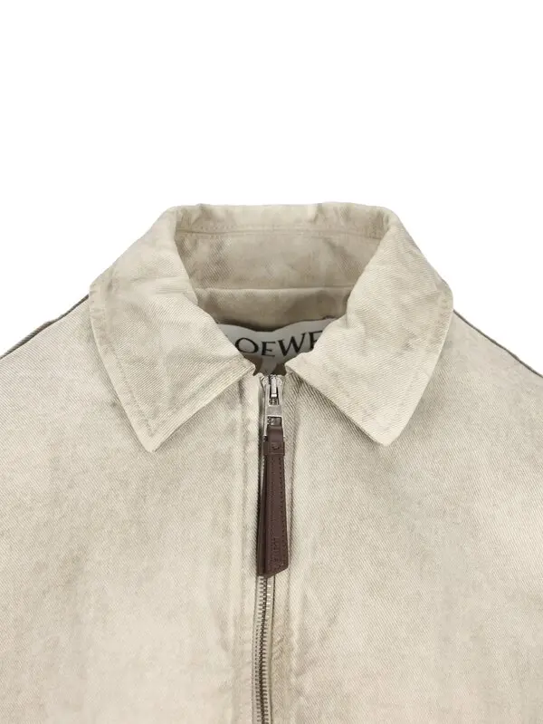 Loewe Draped Denim Jacket - Light Gray