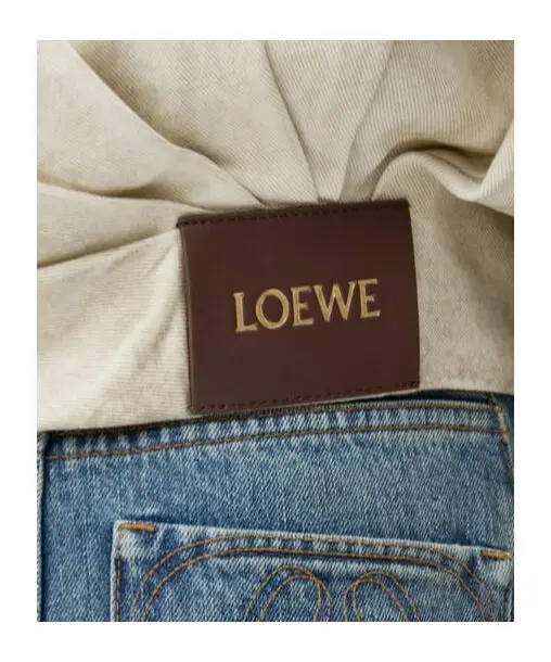 Loewe Draped Denim Jacket - Light Gray