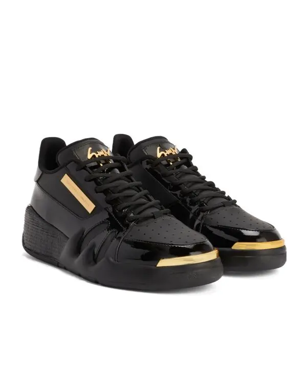 GIUSEPPE ZANOTTI Talon Chunky Leather Sneakers - Black