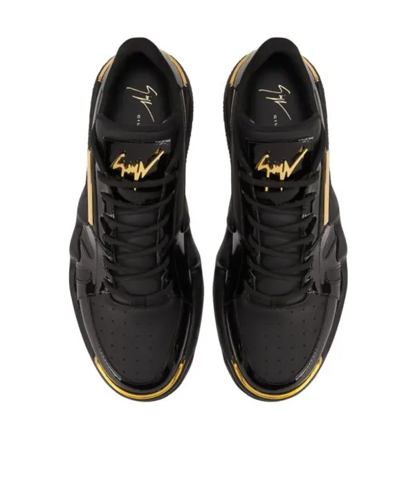 GIUSEPPE ZANOTTI Talon Chunky Leather Sneakers - Black